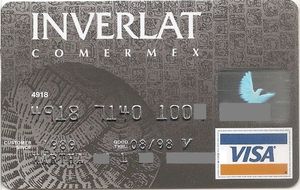 Bank Card: Inverlat Comermex (Inverlat, MexicoCol:MX-VI-0077