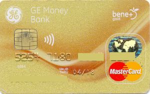 Bank Card: GE Money Bank - bene+Gold (GE Capital Bank, Czech ...