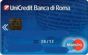 Bank Card: Unicredit Banca di Roma (UniCredit Banca, ItalyCol:IT-MS-0062