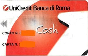 Bank Card: Unicredit Banca di Roma (UniCredit Banca, ItalyCol:IT-GM-0028
