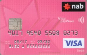Bank Card: VISA Debit (National Australia Bank, AustraliaCol:AU-VI-0025.01