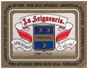 Drink Label: La Seigneurie (Brasserie Du Bocq, BelgiumCol:BE-BEER-017069