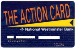 Bank Card: The Action Card (National Westminster Bank Greece, GreeceCol ...