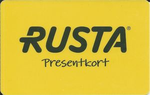 Geschenkkarte: RUSTA Presentkort (Rusta, Schweden(Rusta) Col:S-RU-002