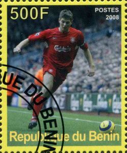 Stamp: Steven Gerrad (Benin: Illegal Stamps(Sports (2008)) Col:BJ 2008 ...