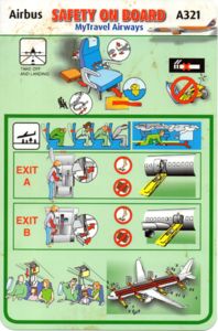 Safety Card: Airbus A321 (My Travel Airways, United Kingdom of Great ...