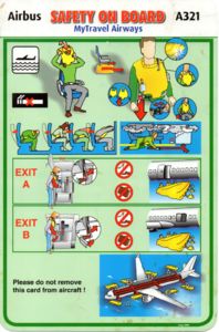 Safety Card: Airbus A321 (My Travel Airways, United Kingdom of Great ...