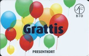 Gift Card: Ballons (SF Bio, Sweden(SF Bio) Col:SE-SF-003a
