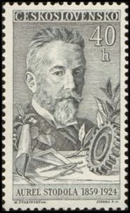 Stamp: Aurel Stodola (1859-1924), technician (Czechoslovakia(Culture ...
