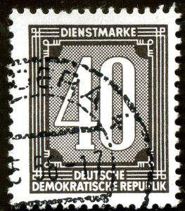 Stamp: Official Stamps for Administration Post A (ZKD) (I) Reprint ...