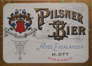 Drink Label: Pilsner Bier (Pivovar Gambrinus Plzeň, Czech RepublicCol ...