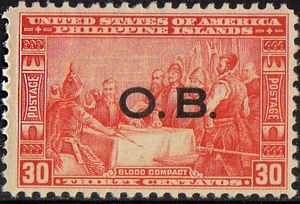 Stamp: Blood compact in 1565 (Philippines(Officials) Mi:PH D25,Sn:PH ...