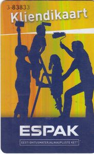 Functional Card: Espak (Shops - Building, Estonia(Espak) Col:EE-constr-32