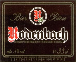Drink Label: Rodenbach (Brouwerij Rodenbach (Palm), BelgiumCol:BE-BEER ...
