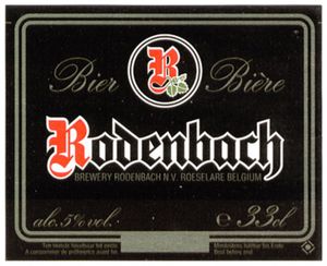 Drink Label: Rodenbach (Brouwerij Rodenbach (Palm), BelgiumCol:BE-BEER ...