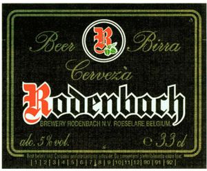 Drink Label: Rodenbach bier-birra-cerveza (Brouwerij Rodenbach (Palm ...