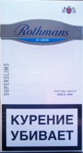 Cigarette Pack: Rothmans Superslims (RussiaCol:RU-CT-0624