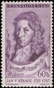 Stamp: Jan V. Stamic (1717-1757) (Czechoslovakia(Int.Music Festival ...