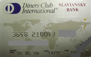 Bank Card: Diners Club International (Slaviansky Bank, RussiaCol:RU-DC ...
