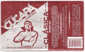 Etiqueta de bebida: Cucapá Clásica (Cervecería de Baja California, S.A ...