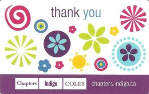 Gift Card: Thank You (Chapters-Indigo-Coles, Canada) (Thank You) Col:Ca ...