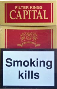 Cigarette Pack: Capital (United Kingdom of Great Britain & Northern ...