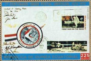 Stamp: Moon letter envelope (Equatorial Guinea(U.P.U. (Universal Postal ...
