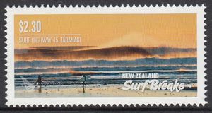 Stamp: Surf Highway 45, Taranaki (New Zealand(New Zealand Surf Breaks ...