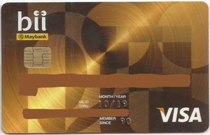 Bank Card: BII Maybank (Bank BII, IndonesiaCol:ID-VI-0036