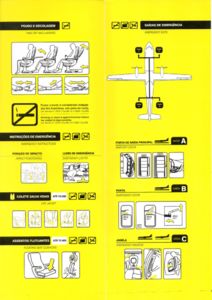 Safety Card: ATR 72 (Passaredo Linhas Aereas, Brazil) Col:PTB-BR-0001