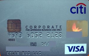 Bank Card: Citi. Corporate (Citibank, RussiaCol:RU-VI-1117.01