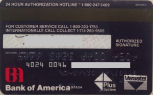 Bank Card: BankAmericard Visa (Bank of America, United States of ...