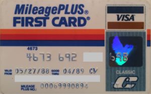 Tarjeta de Banco: Mileage Plus First Card Visa (FCC National Bank ...
