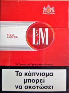Zigarettenschachtel: L&M Red Label 23 (Griechenland(L&M Red Label 23 ...