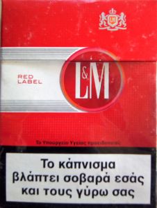 Cigarette Pack: L&M Red Label 25 (Greece(L&M Red Label 25) Col:GR-CT-1602