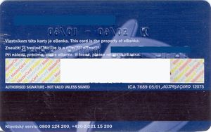 Bank Card: eBanka - EUROCARD (eBanka, Czech RepublicCol:CZ-MC-0140