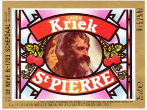 Drink Label: Kriek St.Pierre (Brouwerij De Neve, BelgiumCol:BE-BEER-017392