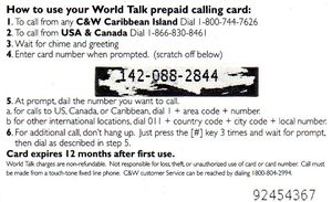 Phonecard: Prepaid Calling Card - Carnival (Remote Memory Caribbean ...