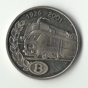 Token: Train 1926-2001 (Belgium(Tourist Tokens) Col:BE-000105