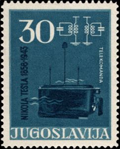Stamp: Remote Control (Yugoslavia(Nikola Tesla, Birth Centenary) Mi:YU ...