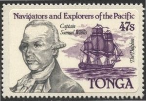 Stamp: Samuel Wallis (Tonga(Navigators and Explorers of the Pacific) Mi ...
