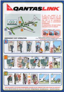 Safety Card: Boeing 717-200 (Qantas Link, AustraliaCol:QLK-AU-0001
