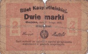 Banknote: 2 Marki (Poland(Regional Issues) WW :CH-200-20