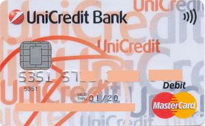 Tarjeta de Banco: UniCredit Bank (UniCredit Bank, República ChecaCol:CZ ...