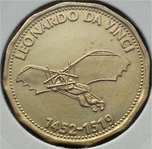 Token: LEONARDO DA VINCI (France) (Tokens Advertising Shell) Col:FR-000295