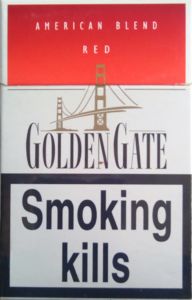 Cigarette Pack: Golden Gate Red (United Kingdom of Great Britain ...
