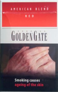 Cigarette Pack: Golden Gate Red (United Kingdom of Great Britain ...