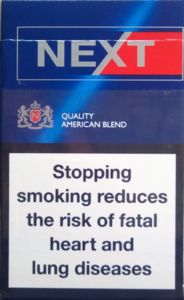 Cigarette Pack: Next Blue (United Kingdom of Great Britain & Northern ...