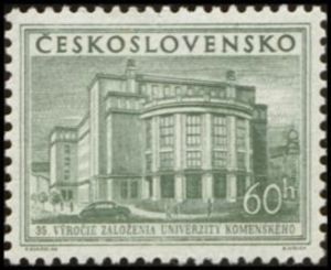 Stamp: Comenius University Building (Czechoslovakia(Komenský University ...