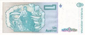 Banknote: 1 Austral (Argentina(1985-1991 (ND) "Austral" Issue) Wor:P-323a